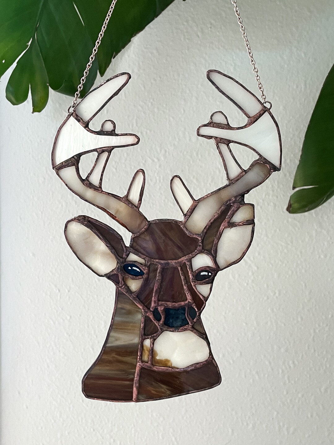 Deer Buck Stained Glass Suncatcher - Etsy