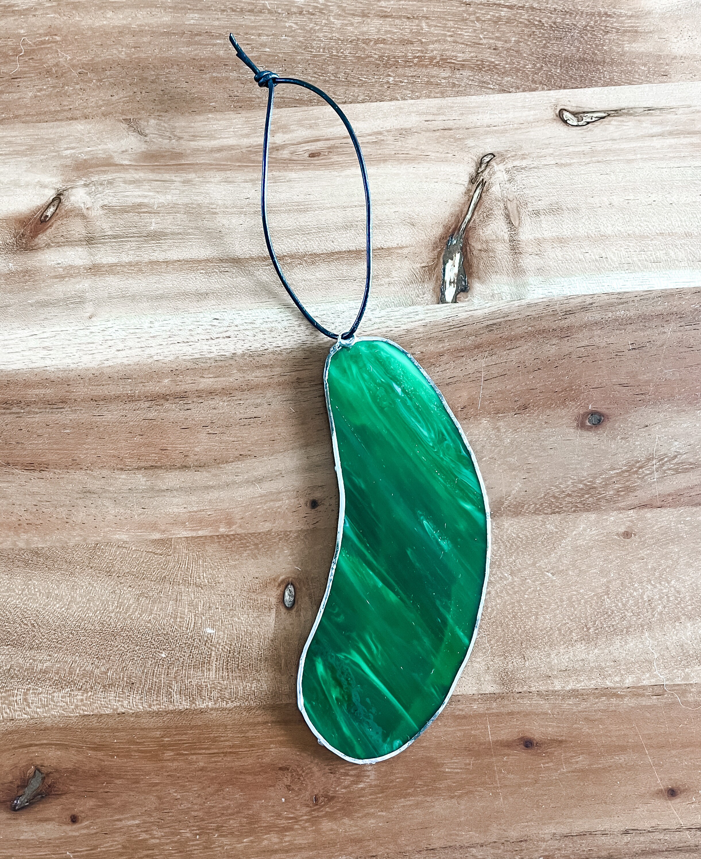Pickle Stained Glass Suncatcher - Etsy