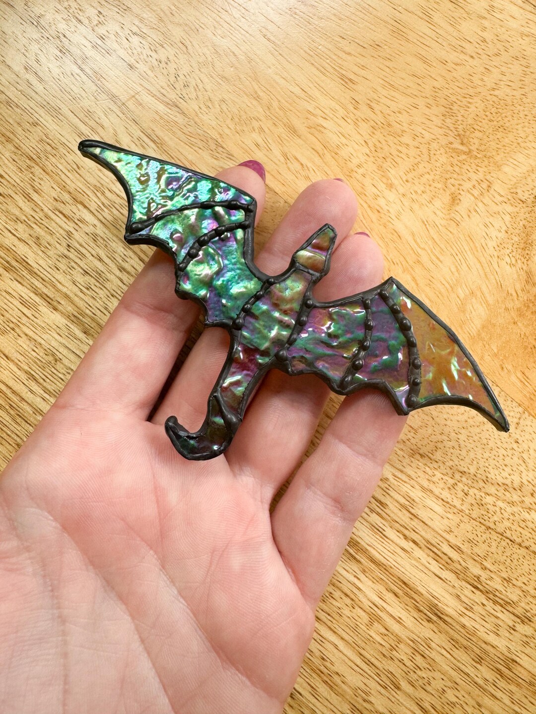Mini Dragon Stained Glass Figurine - Etsy