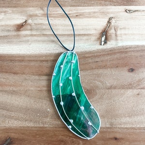Pickle Stained Glass Suncatcher - Etsy