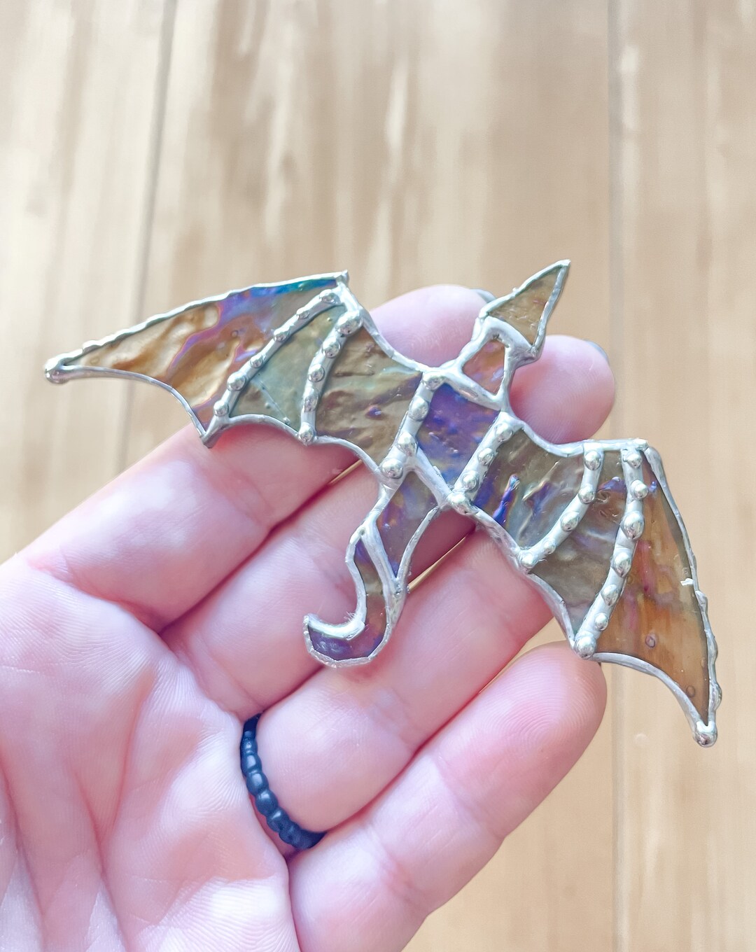 Mini Dragon Stained Glass Figurine - Etsy