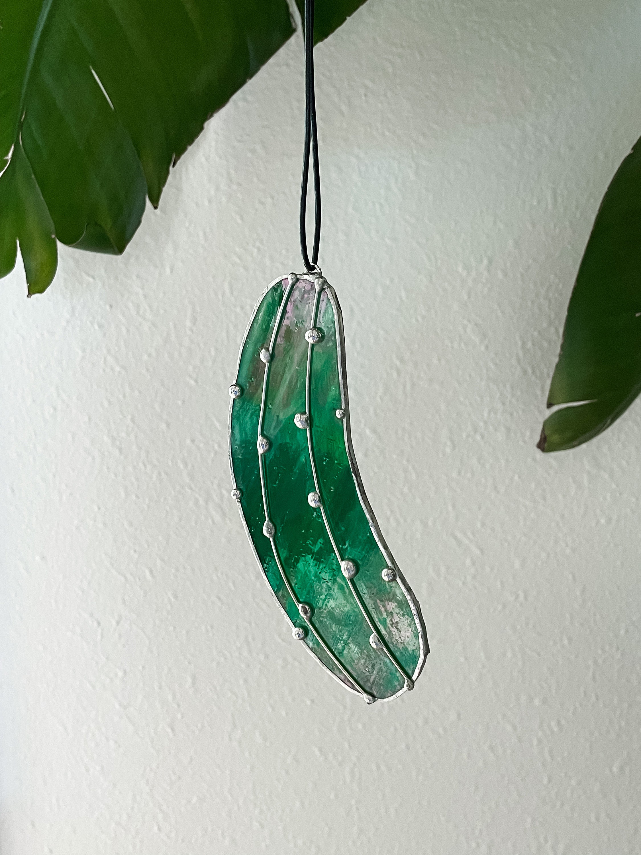 Pickle Stained Glass Suncatcher - Etsy
