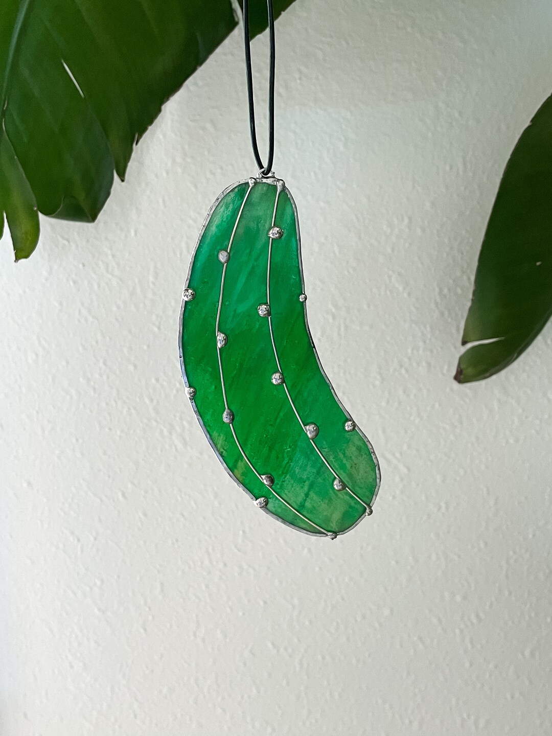 Pickle Stained Glass Suncatcher - Etsy