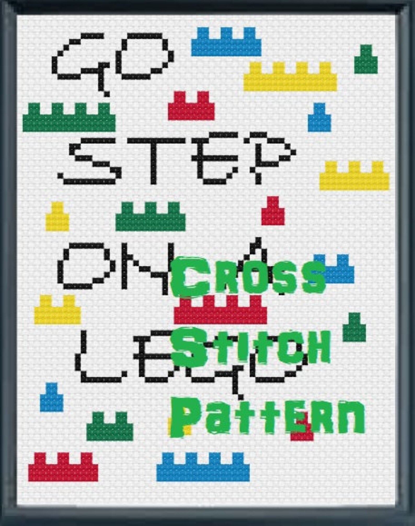 Go Step On A Lego Cross Stitch Pattern | Etsy