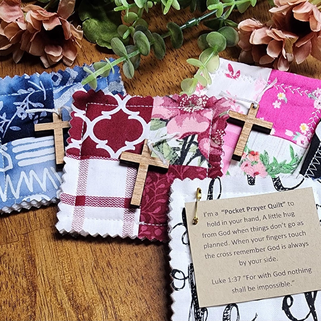 Pocket Prayer Quilt ~ Handmade ~ Christian Gift ~ Prayer Quilt With ...