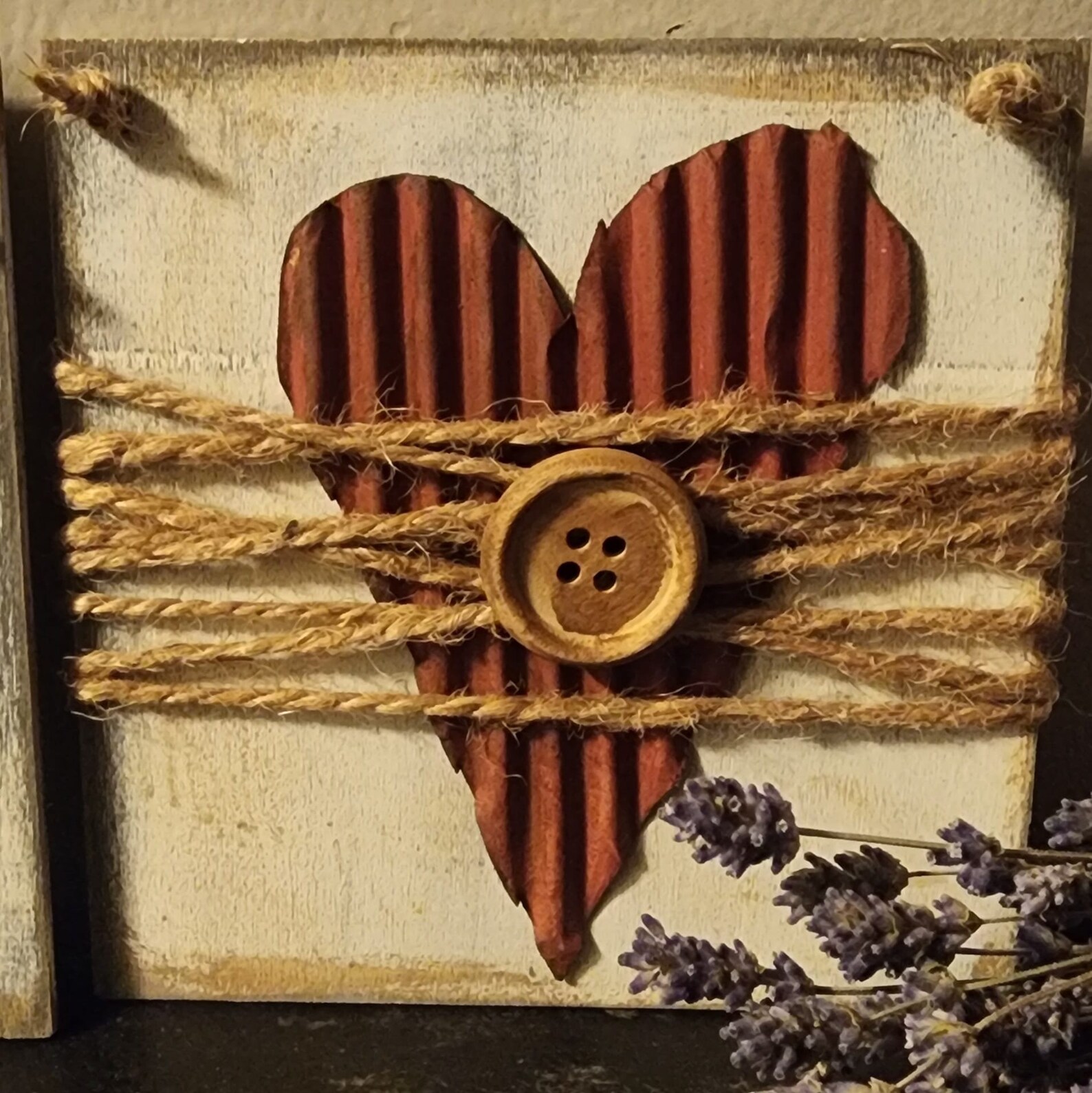 Valentine Tied Heart Peg Hanger Rustic Farmhouse Decor Country Charm - Etsy