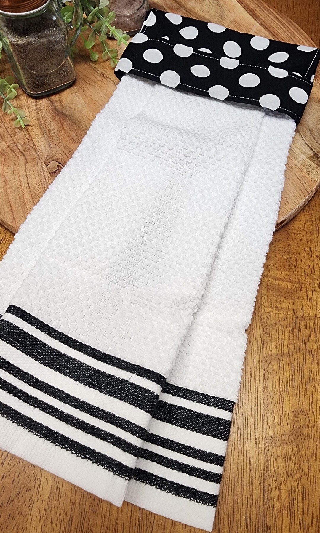 Hanging Dish Towel ~ Handmade ~ 100% Cotton Dish Towel With Hanging ...