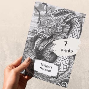 Set of 5 Norse Mythology Creatures Coloring Pages - Instant Download ...