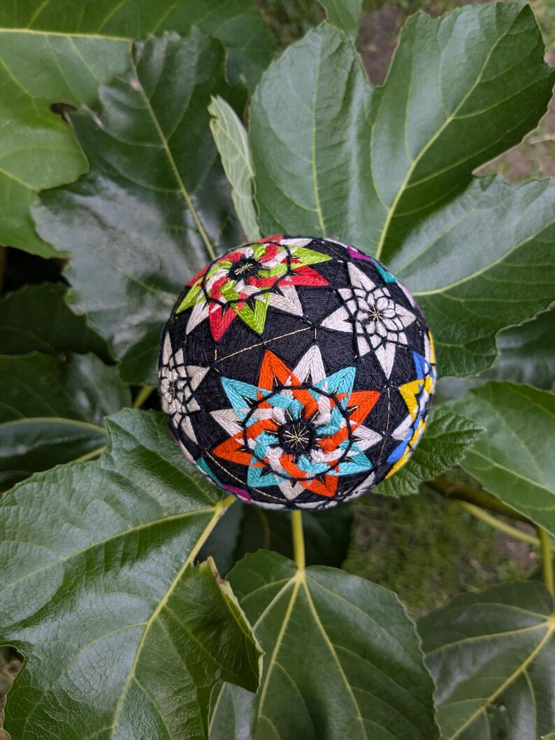 Decorative, Handmade 4" Japanese Temari Ball - Etsy