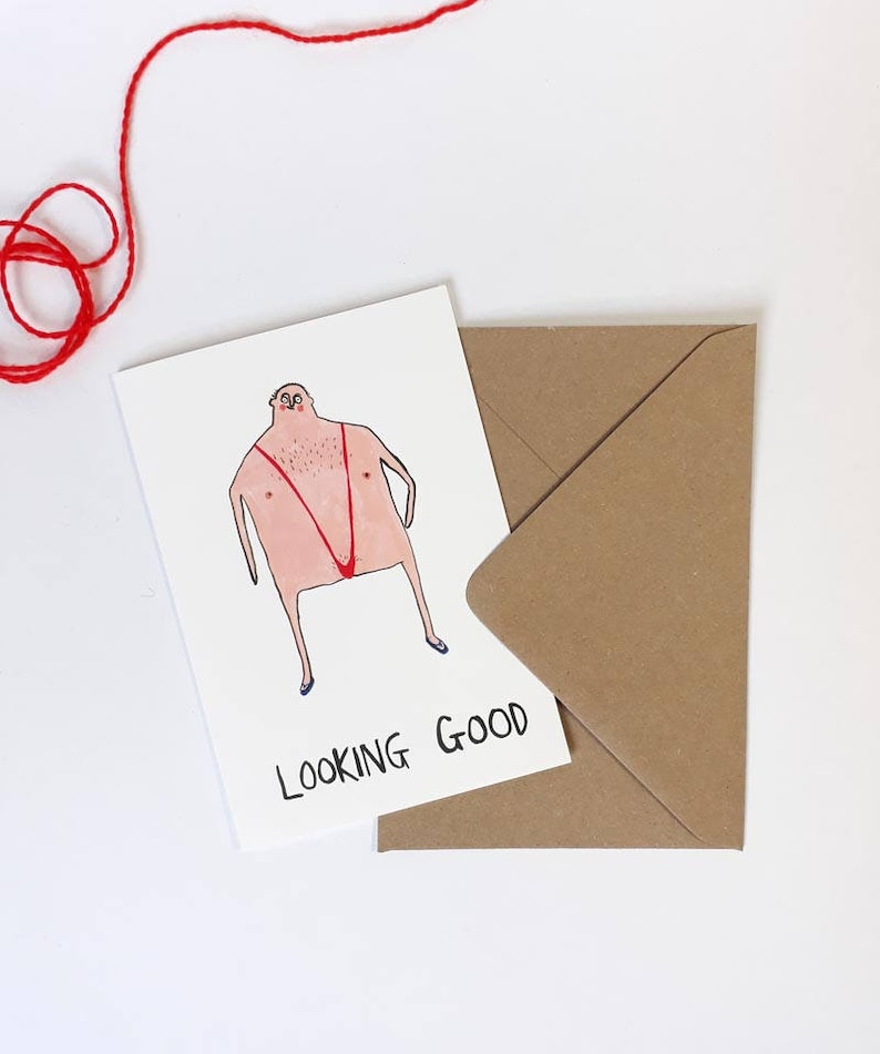 Mankini Greetings Card Beach Body Summer Funny Humor Card Men - Etsy