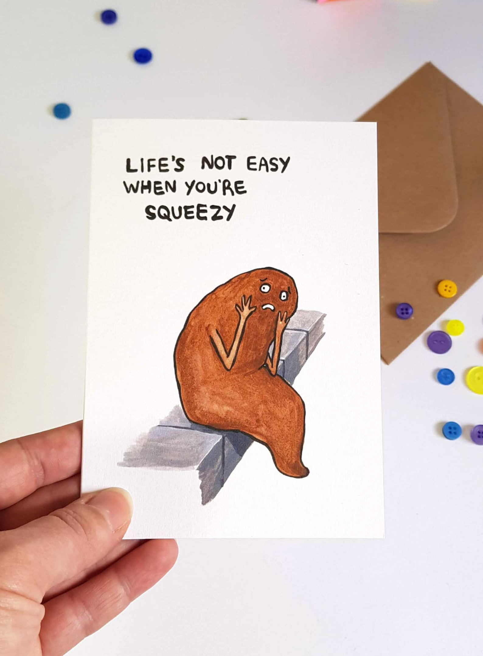 Funny Poo Greetings Card Blank Card Poop Drawing - Etsy