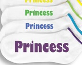 Princess Socks 6 Pairs of Custom Princess Socks Cheer Socks - Etsy