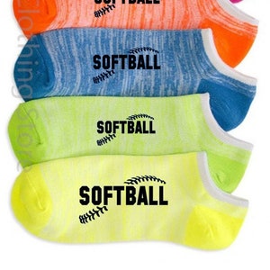 Softball Socks 6 Pairs of Custom Printed Softball Socks Name Socks ...