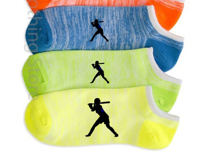 Softball Socks 6 Pairs of Custom Printed Softball Socks Name | Etsy