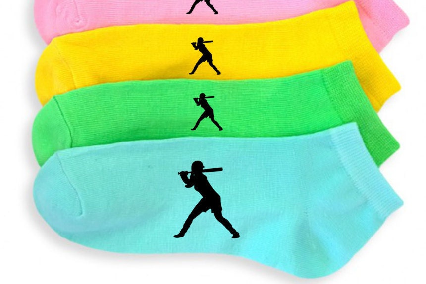 Softball Socks 6 Pairs of Custom Printed Softball Socks Name - Etsy