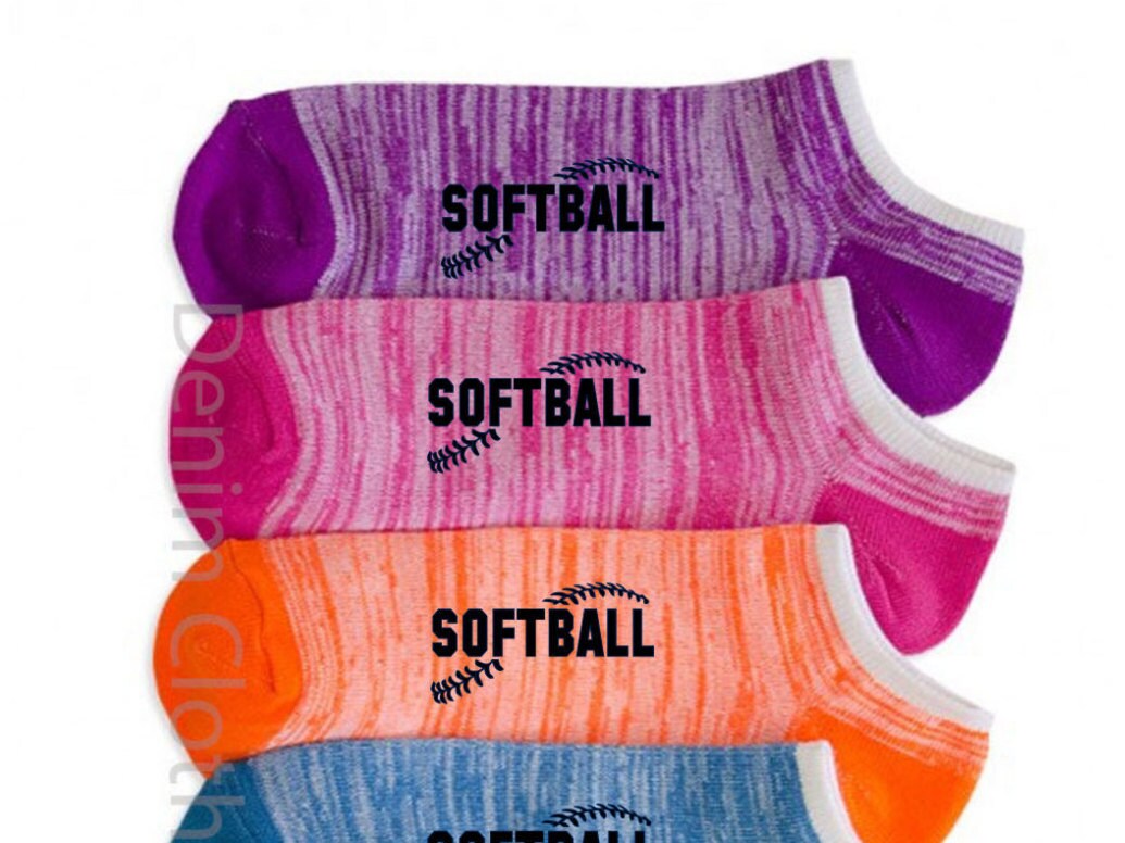 Softball Socks 6 Pairs of Custom Printed Softball Socks Name | Etsy
