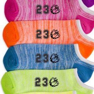 Custom Printed Socks -6 Pairs of Custom Printed Socks Cheer Socks ...
