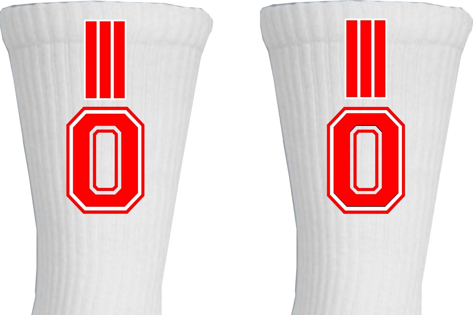 Elite Number Socks 3 Pairs of Personalized Crew socks | Etsy