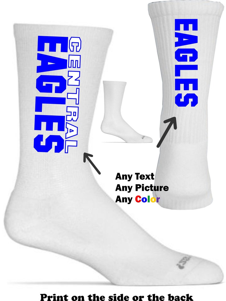 Personalized Elite Socks 3 Pairs of Personalized Crew Socks | Etsy