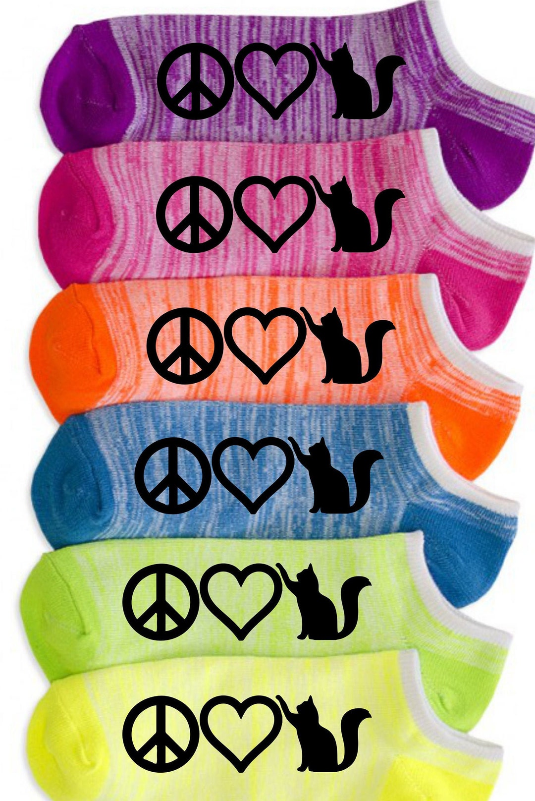 Cat Socks - "6 Pairs" of Personalized Cat Socks - German Shepherd Socks ...