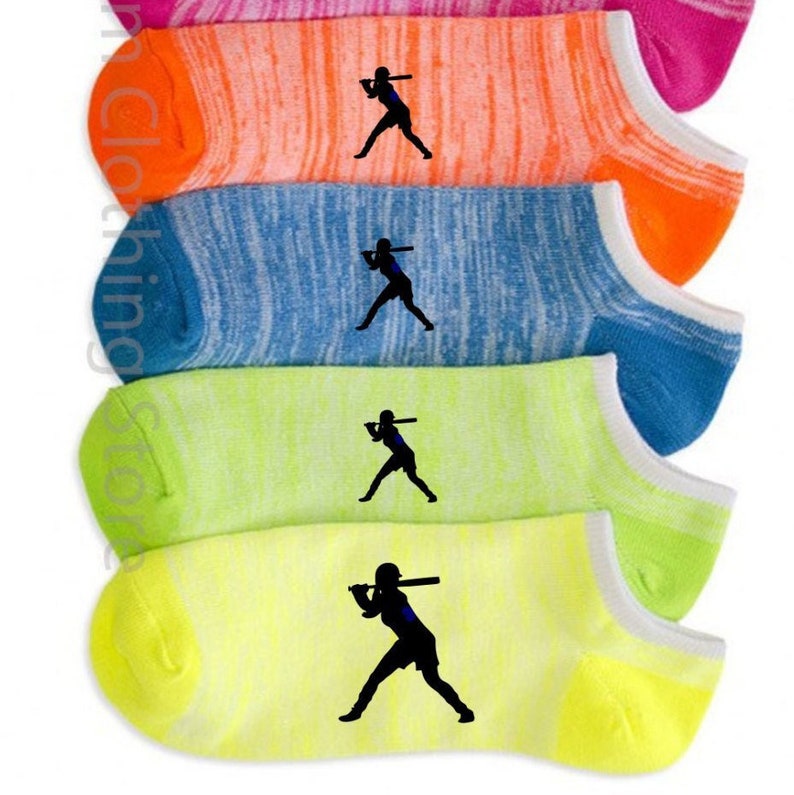 Softball Socks 6 Pairs of Custom Printed Softball Socks Name - Etsy