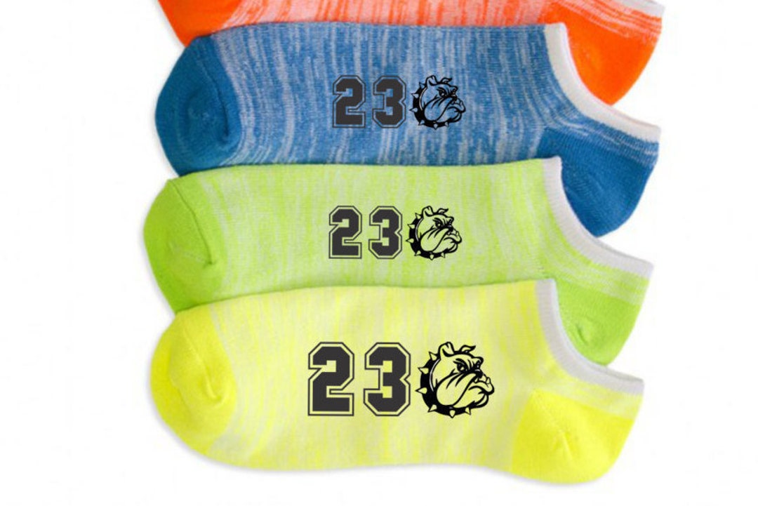 Custom Printed Socks -6 Pairs of Custom Printed Socks Cheer Socks ...