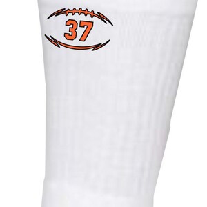 Elite Football Socks- "3 Pairs" of Personalized Crew Socks - Number ...