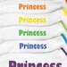 Princess Socks -6 Pairs of Custom Princess Socks Cheer Socks Breast ...
