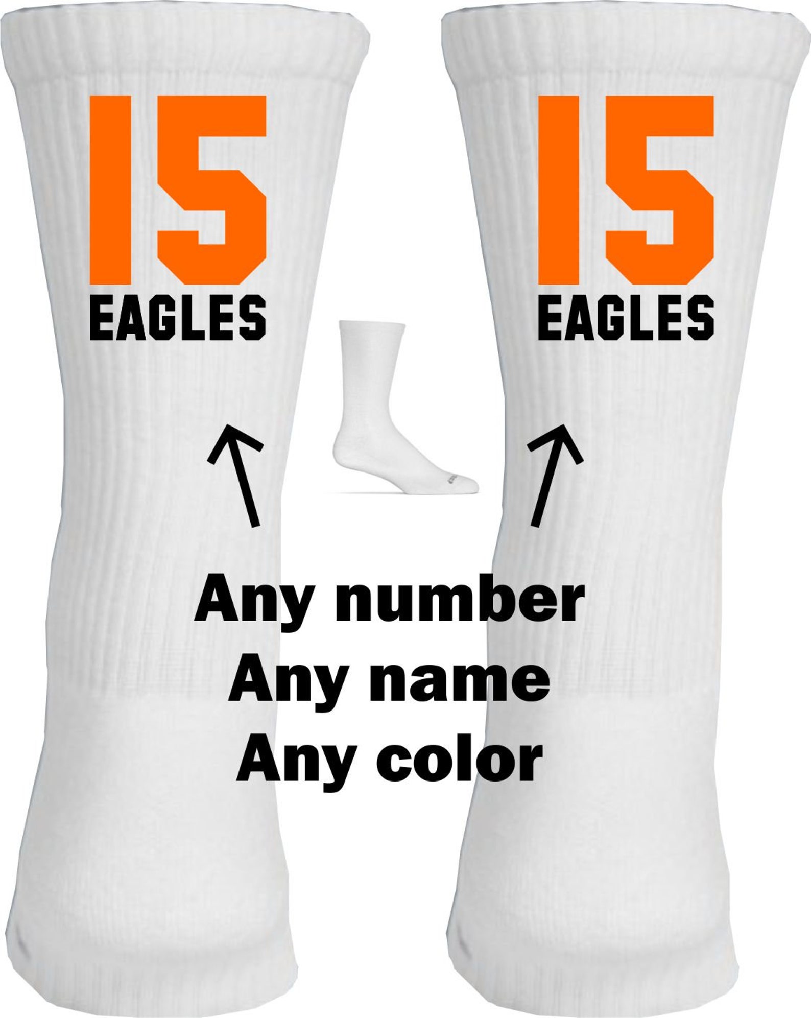 Personalized Elite Socks 3 Pairs of Personalized Crew Socks | Etsy