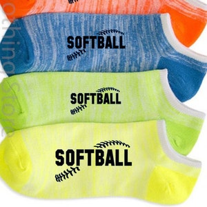 Softball Socks 6 Pairs of Custom Printed Softball Socks Name Socks ...