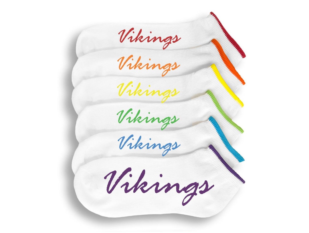 School Mascot Socks -6 Pairs of Custom Mascot Socks Sport Socks Cheer ...