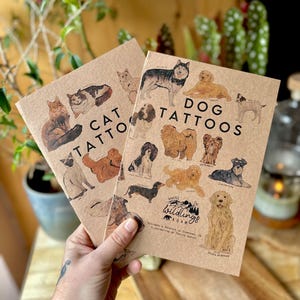 Pets Temporary Tattoos : Dogs / Cats - Etsy