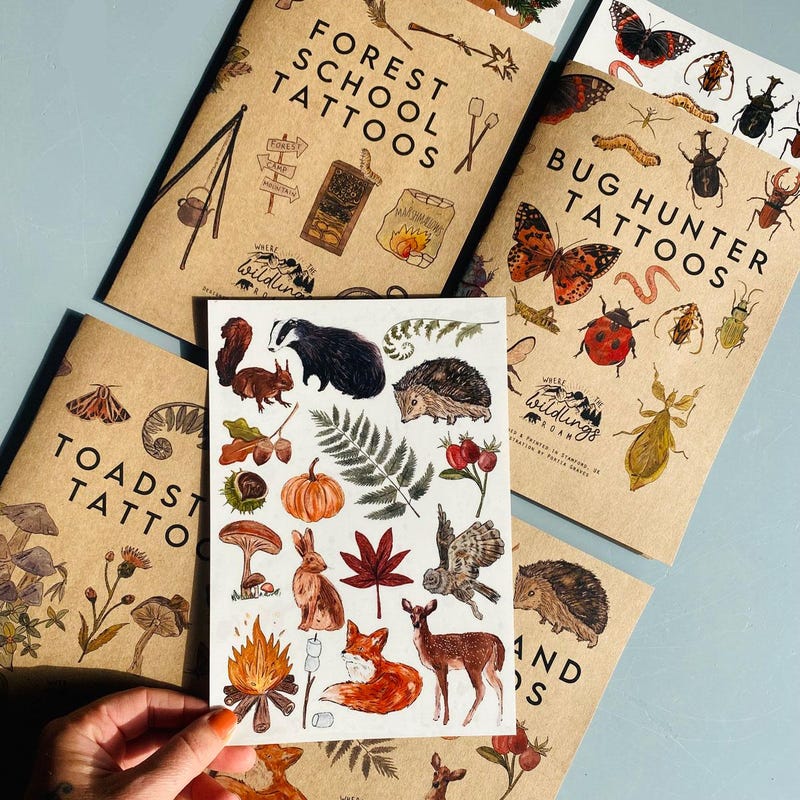 Kids Tattoo Pack Temporary - Etsy UK