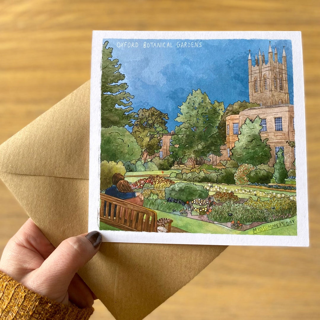 Oxford Botanical Gardens Art Print / Greeting Card - Etsy UK