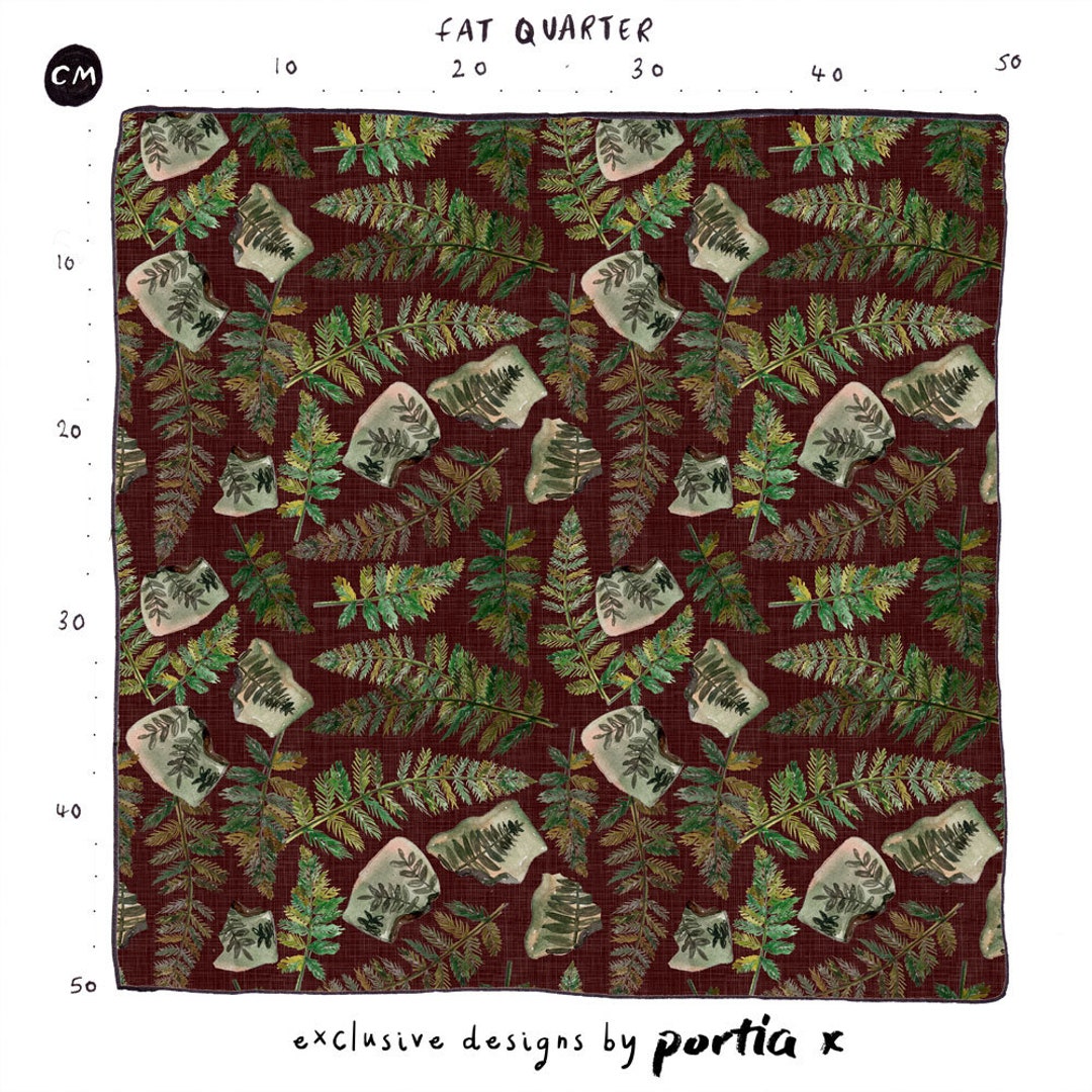 Fossils & Ferns Non-exclusive Fabric Digital Seamless Pattern - Etsy