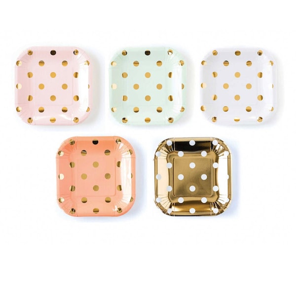 Square Paper Plates - Etsy