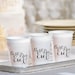 Best Day Ever Plastic Cups Minimalist Cheerful White Celebration Cups ...