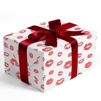 Lips Love White BG Gift Wrap Paper - Etsy