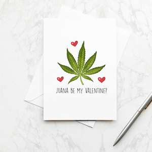 Weed Valentines Cards Funny Weed Valentines Day Card Pun - Etsy