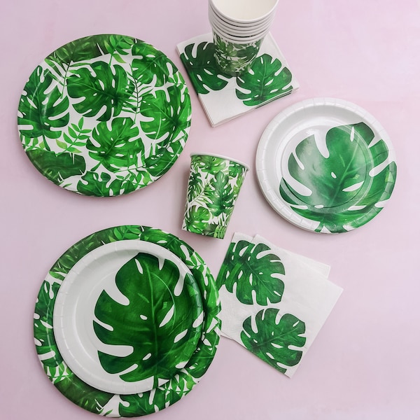 Green Leaf Dinnerware - Etsy