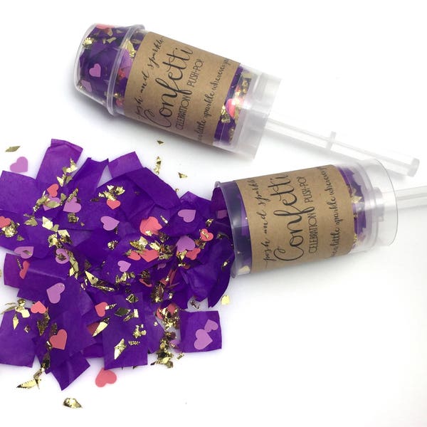 Purple Confetti - Etsy