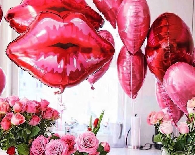 Floating Red Heart Beads String Chain Vase Decoration Wedding Table ...