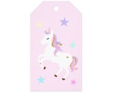 Pink Unicorn Gift Tags Unicorn Tags for Gifts Unicorn Party - Etsy