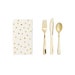 Heart Tableware Set in Cream With Gold PLATES NAPKINS CUTLERY Minimal ...