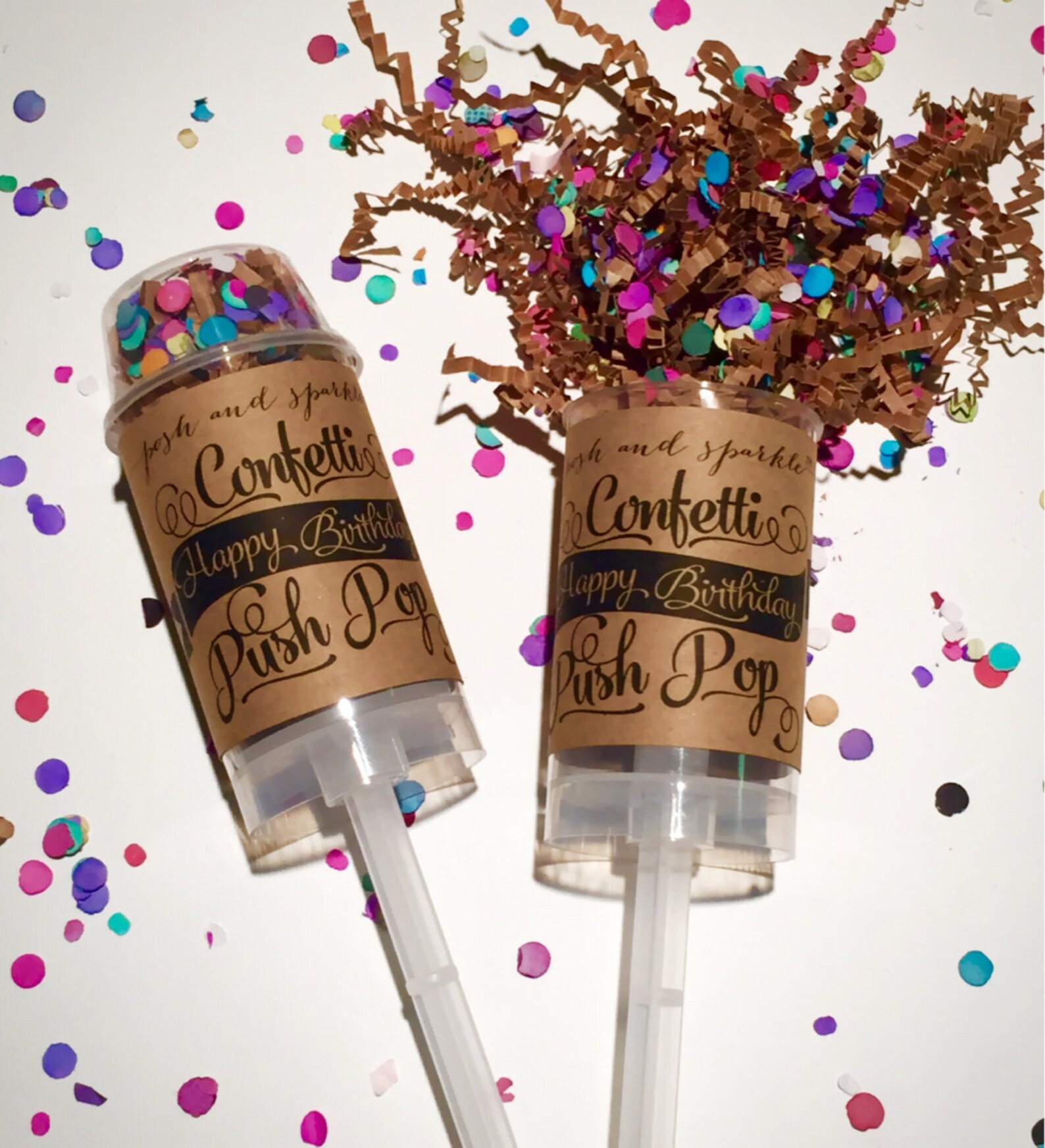 Birthday Confetti Popper Biodegradable Birthday Poppers - Etsy