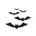 Black Bat Stickers With GLITTER Silhouette Wall Backdrop Decals ...