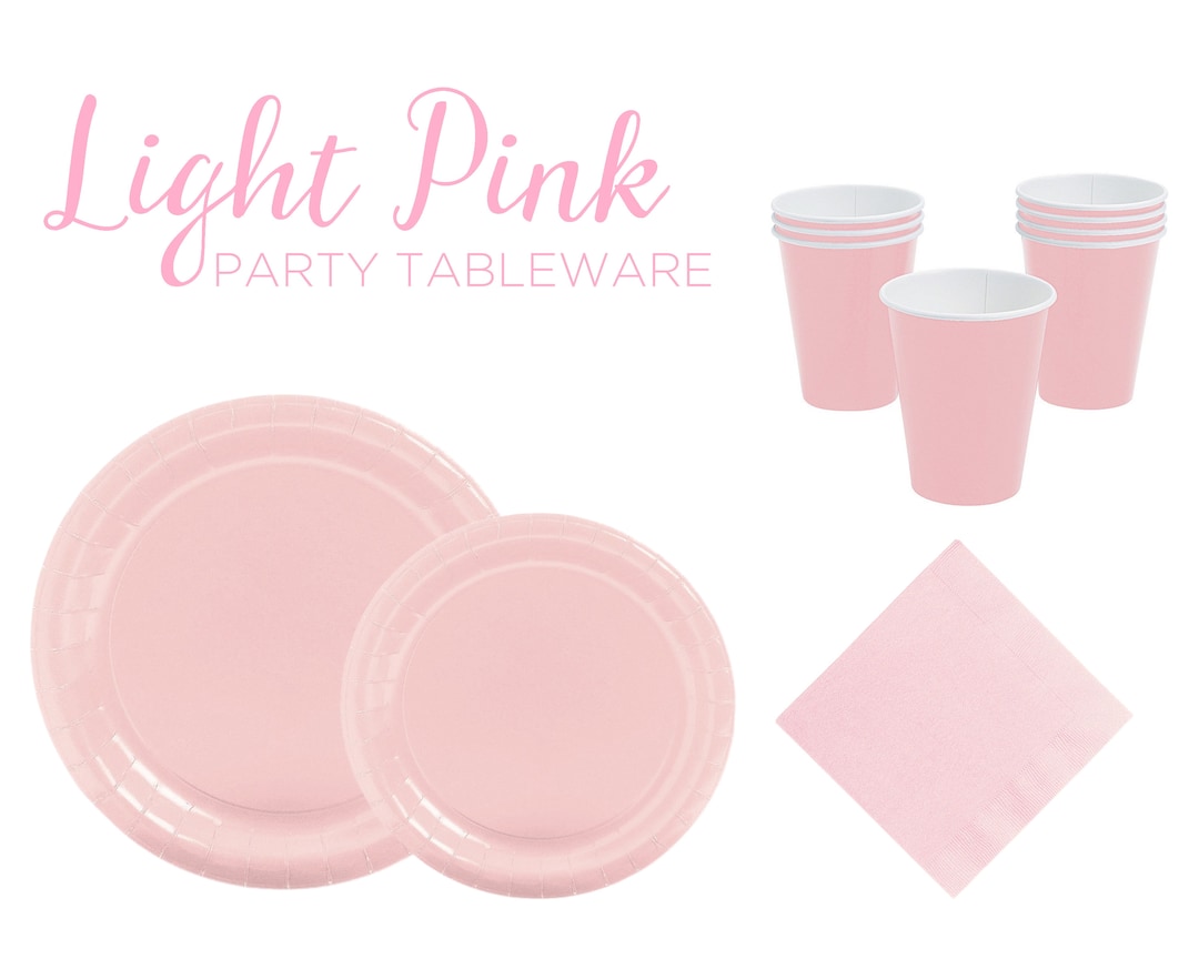 Pastel Pink Tableware Set Dinner Desert Guest Serving MIX MATCH Basic ...