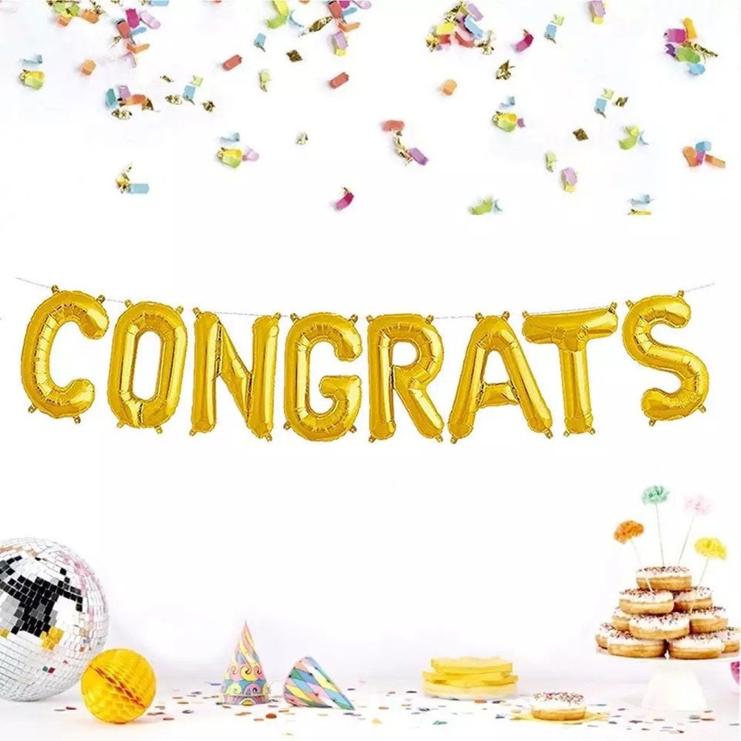 Congrats Balloon Garland Graduation Banner Decoration Class 2023 Prom ...