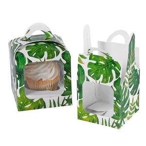 Tropical Party Box for Favors Gifts Sweets Treats Cupcake Packaging ...