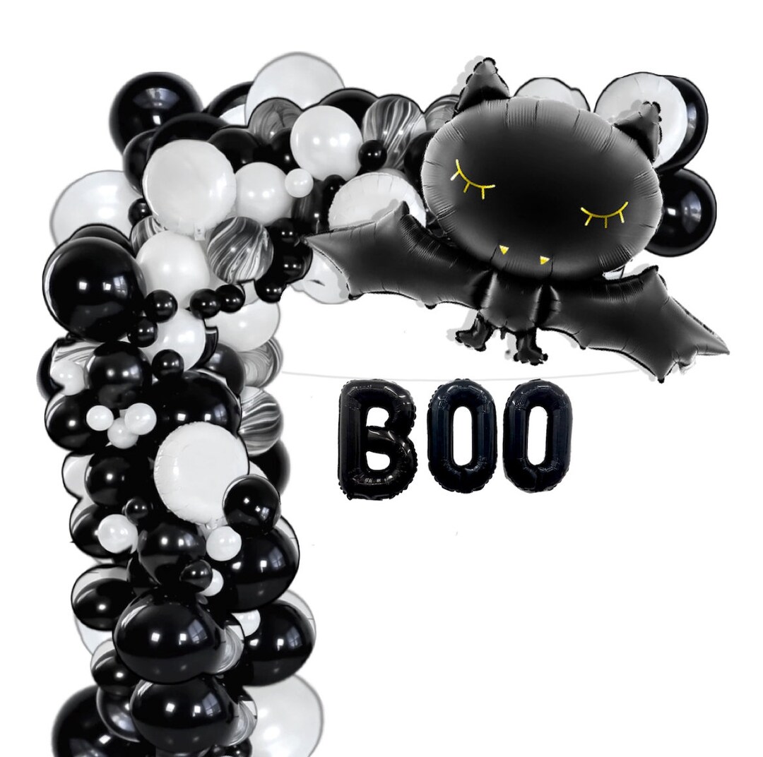 Halloween Balloon Arch BAT THEME Party Supply Haunted House Gothic ...